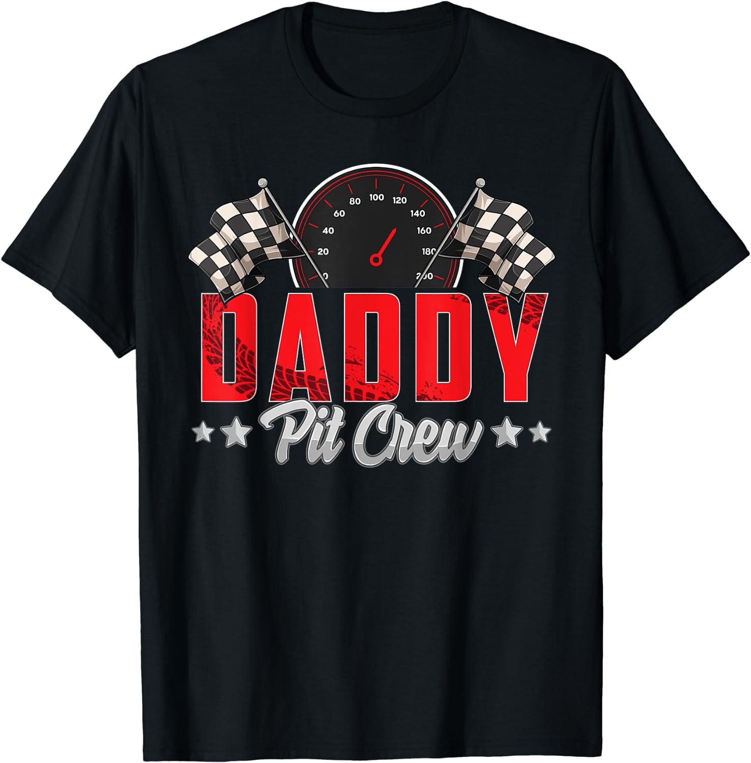 Race Car Birthday Party Racing Family Daddy Pit Crew T-Shirt Black 4X ...
