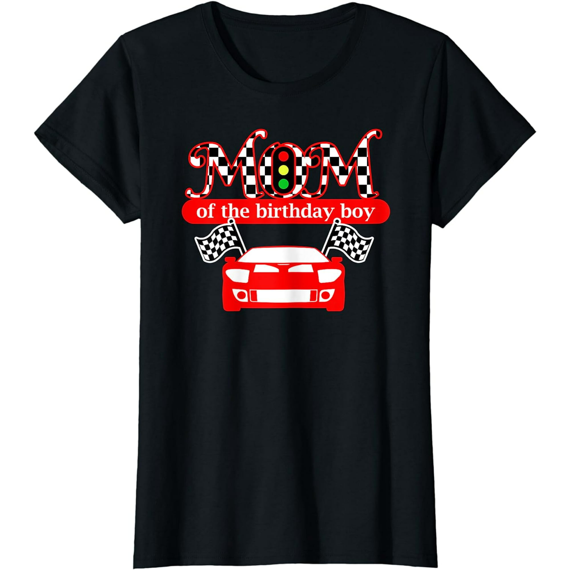 Race Car Birthday Party Racing Family Mom Pit Crew T-Shirt Graphics ...