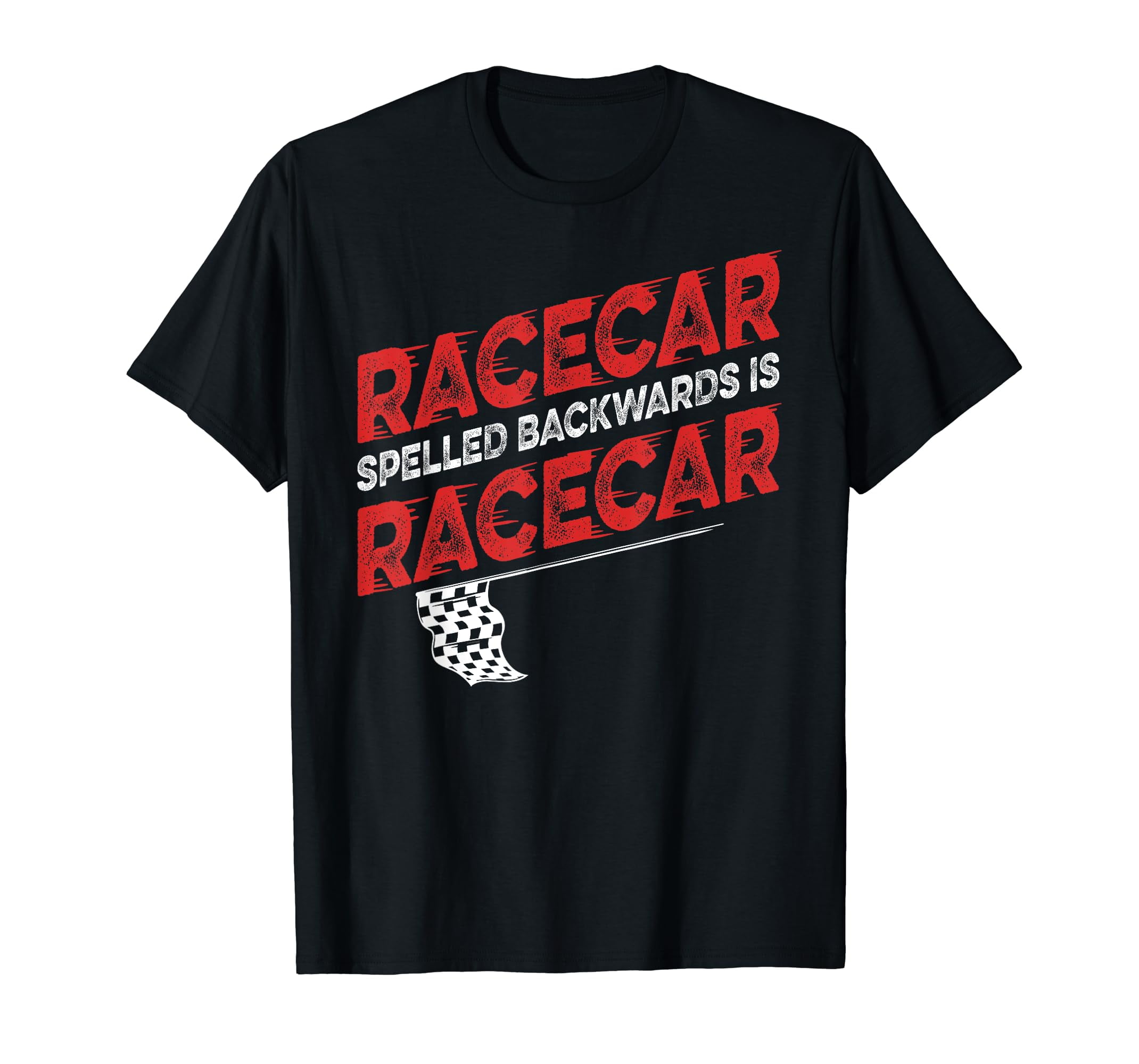 Race Car Lovers Car Racing Apparel Racecar Spelled Backwards T-Shirt ...