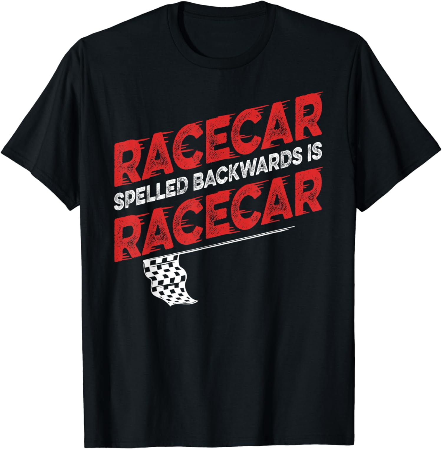 Race Car Lovers Car Racing Apparel Racecar Spelled Backwards T-Shirt ...