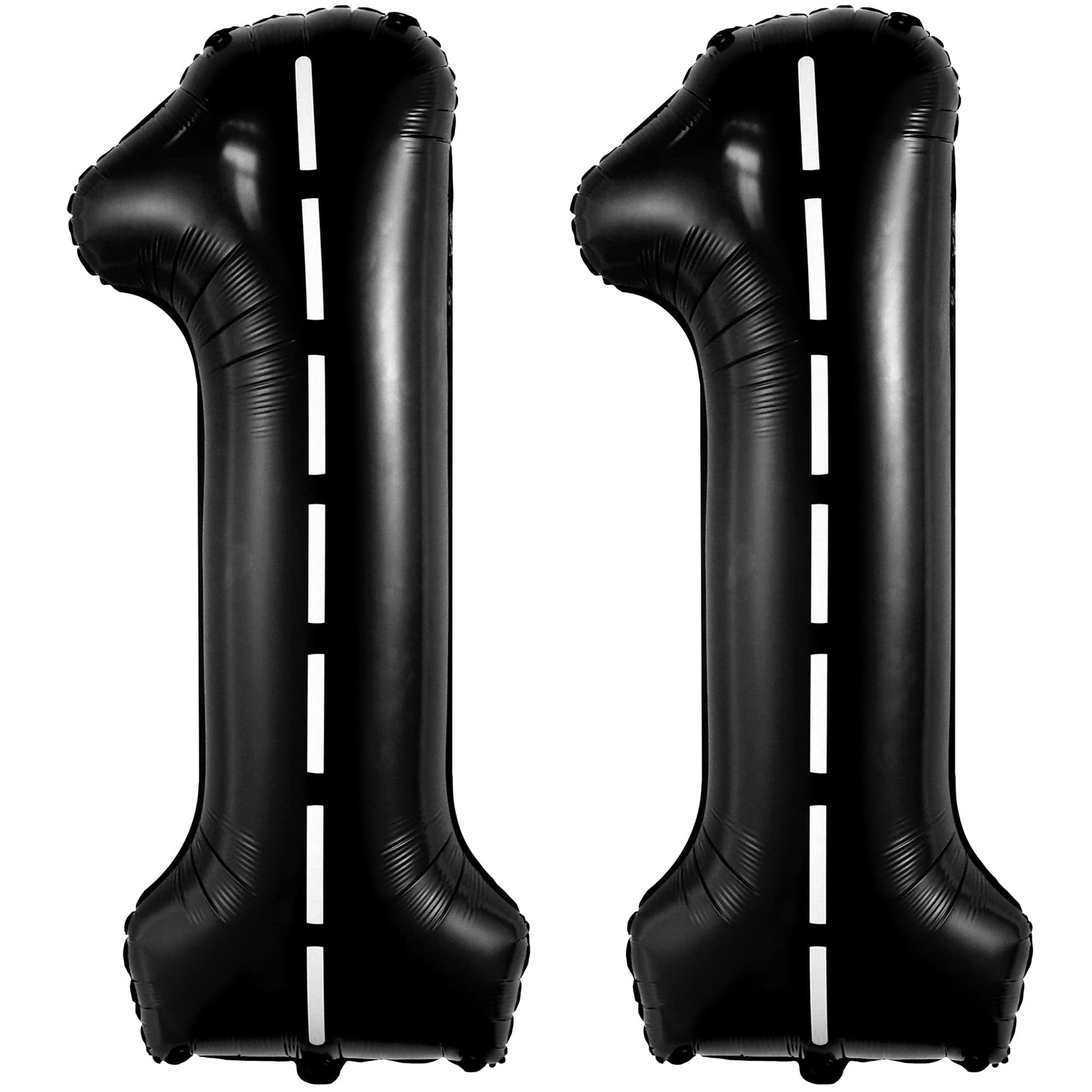 Race Car Number 11 Jumbo Balloon - Black 40 Inch - Birthday Party ...