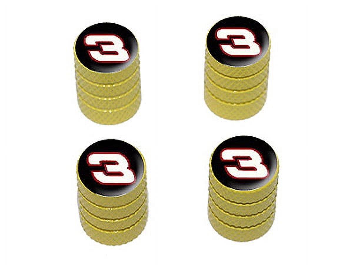 Race Car Number 3 - Valve Stem Caps - Walmart.com