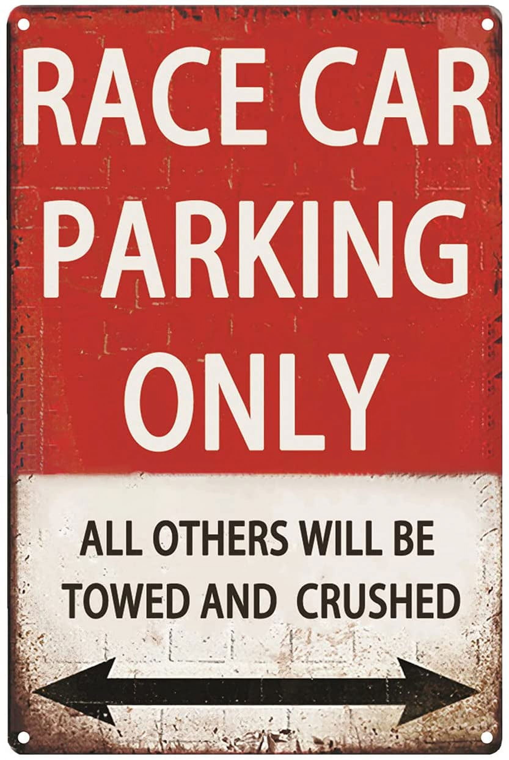 Race Car Room Decor For Boys, Vintage Car Metal Tin Signs Bedroom And ...