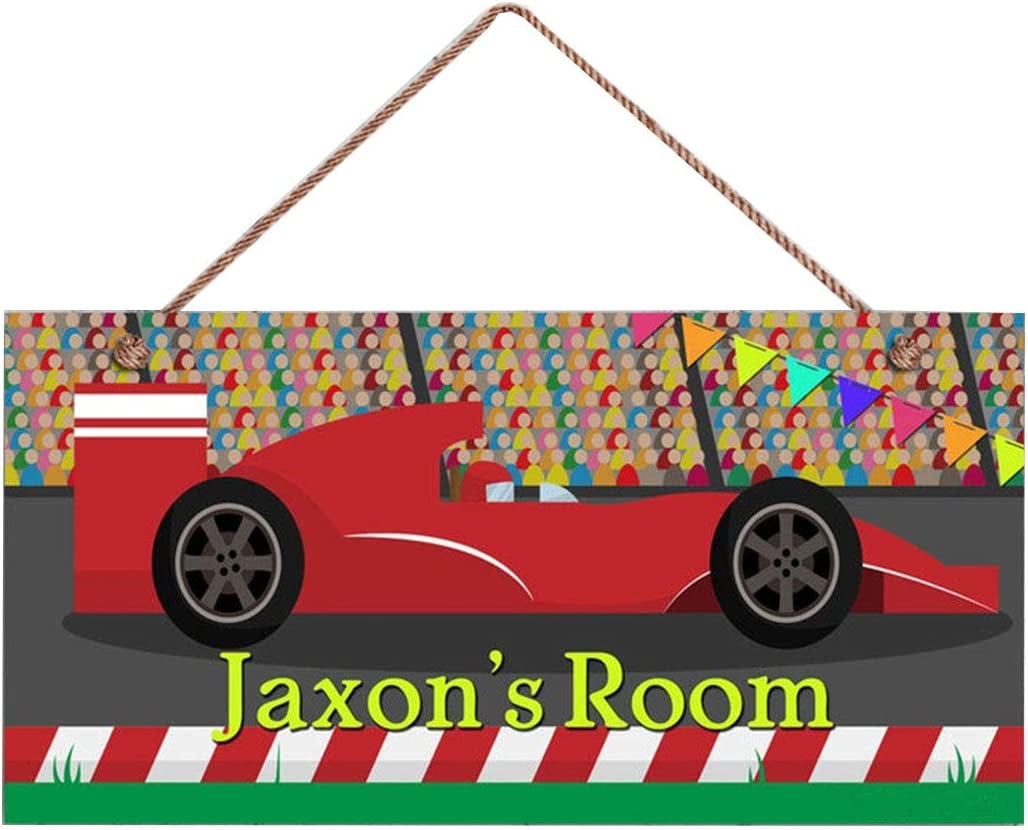 Race Car Sign, Race Track Boys Room Sign, Sign, Kid'S Name, Kids Door ...