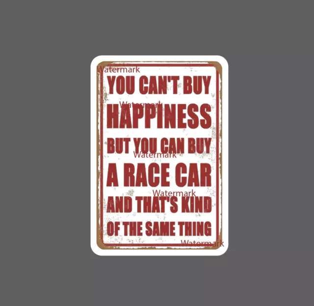 Race Car Sticker Happiness Speed Waterproof Sticker Phone Decal Water ...
