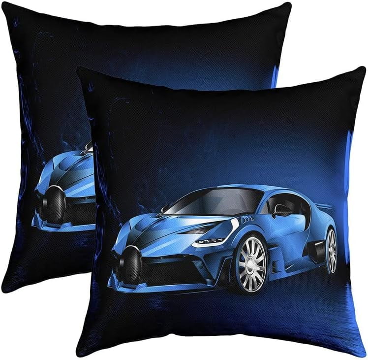Race Car Throw Pillow Covers for Couch Sofa Bed, Set of 2 Extreme ...