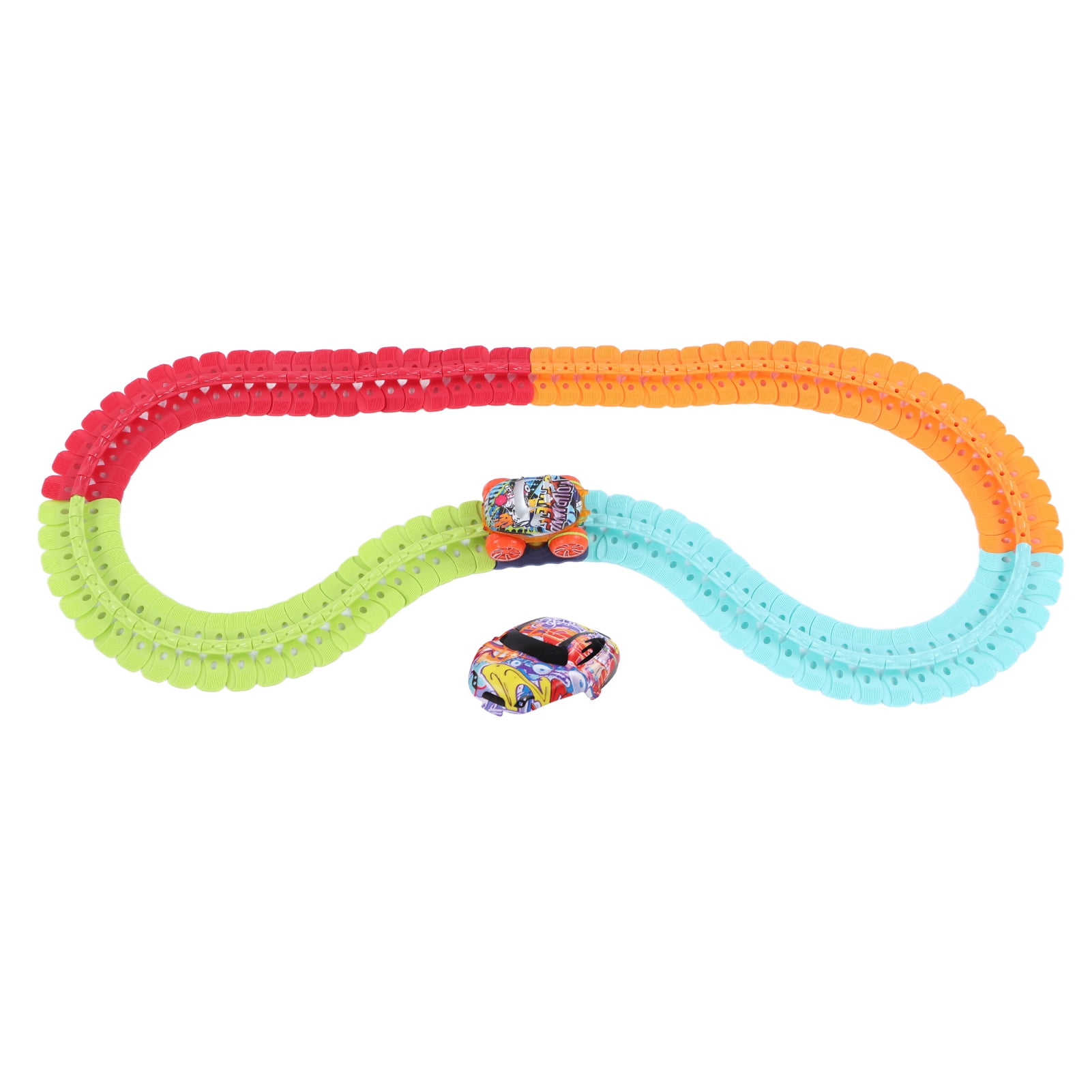 Race Car Track Set Glow In Dark Changeable Flexible Soft Race Car Track ...