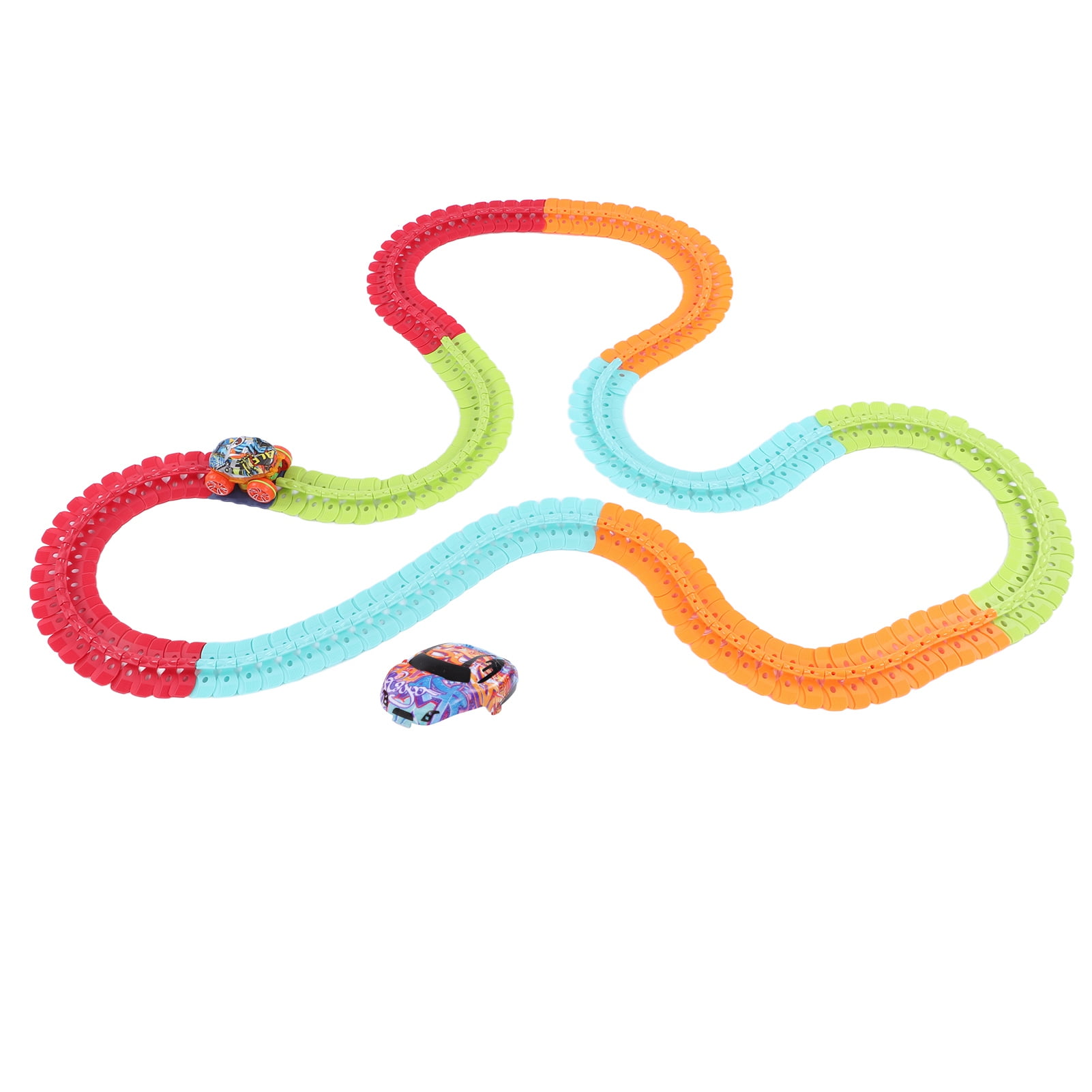 Race Car Track Set Glow In Dark Changeable Flexible Soft Race Car Track ...
