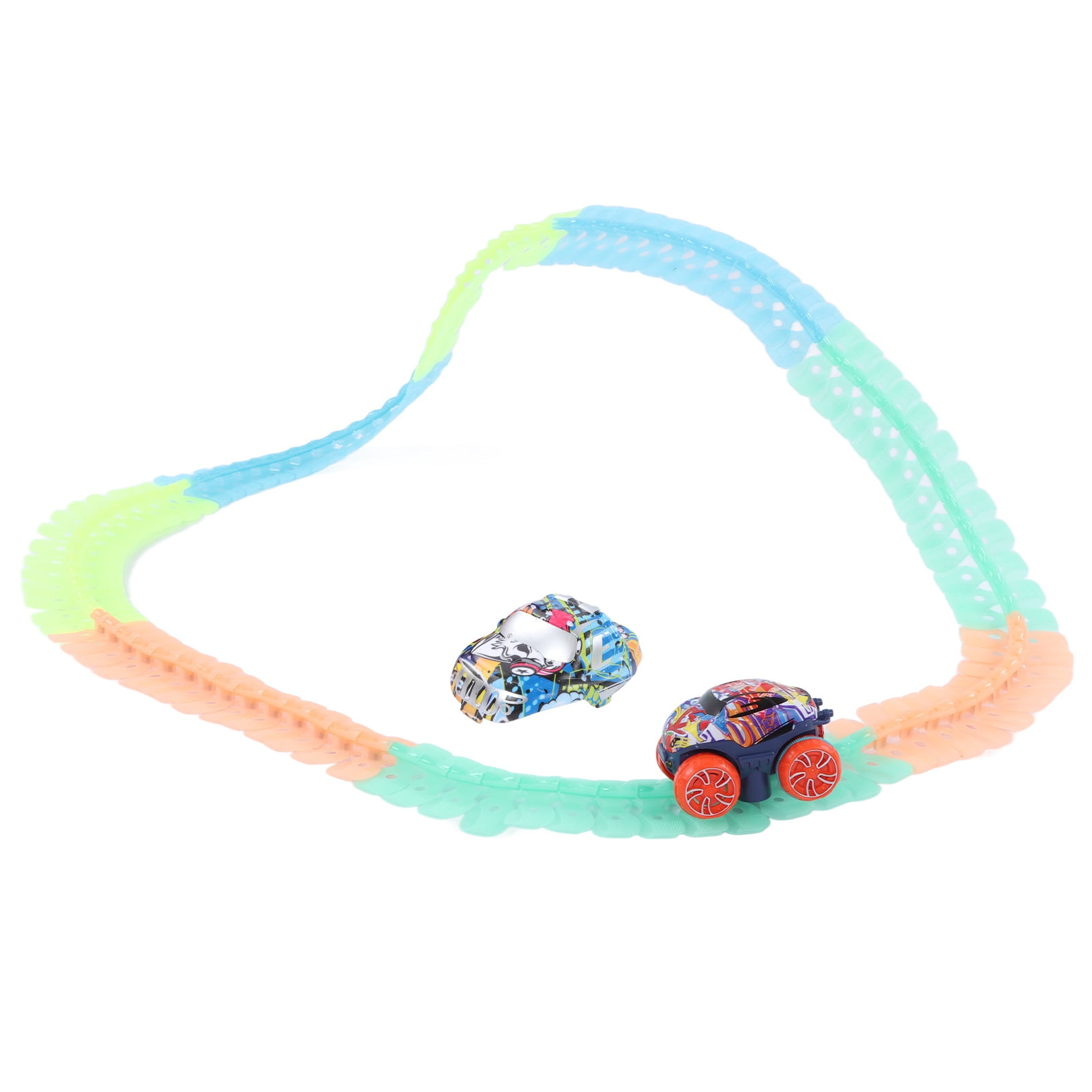 Race Car Track Set Glow In Dark Changeable Flexible Soft Race Car Track ...