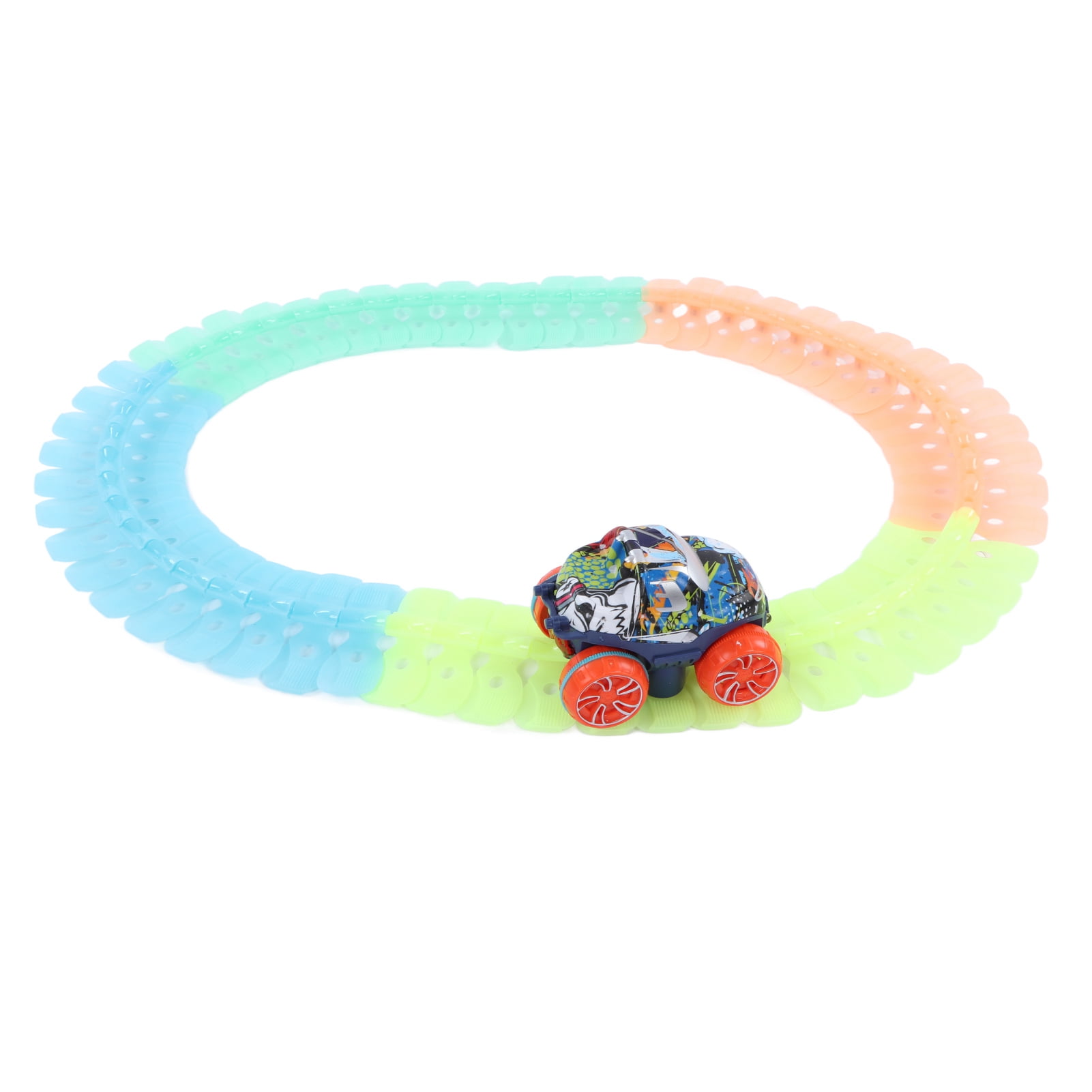 Race Car Track Set, In Dark Soft Race Car Track Building Toy, Flexible ...