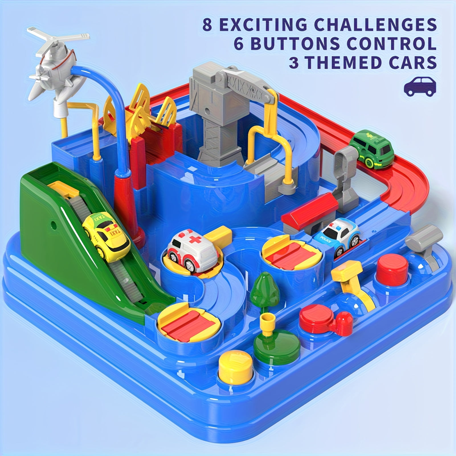 Race Car Tracks Toys for Boys, Car Rescue Adventure Toys Toys for 3 4 5 ...