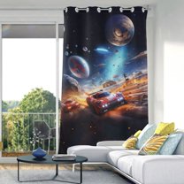 VOGOL Vintage Floral Curtains for Room, Plant Pattern Light Filtering ...