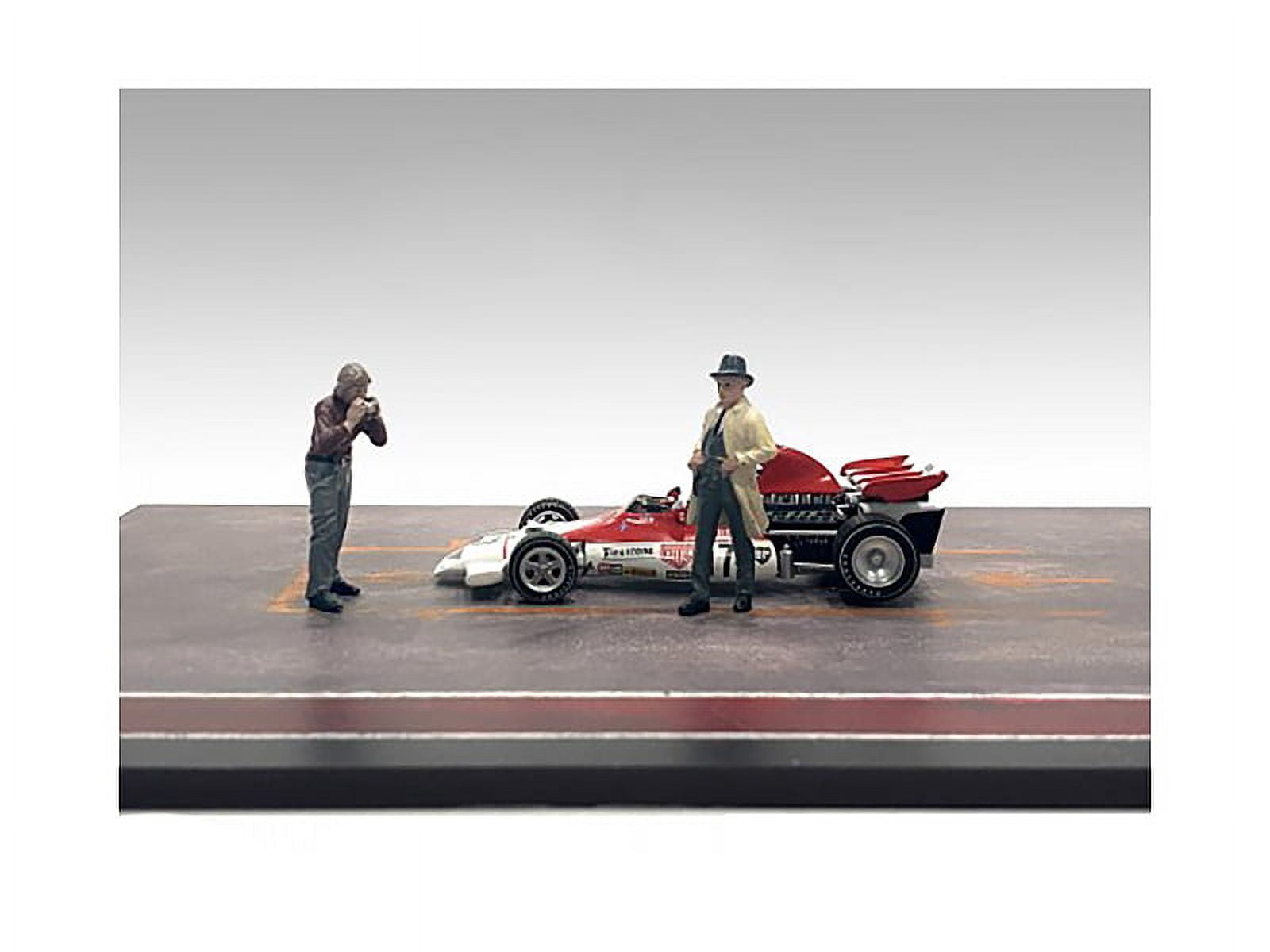 "Race Day" Two Diecast Figures Set 3 for 1/43 Scale Models by American ...