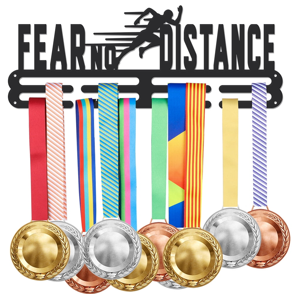 Race Medal Display Hanger Holder Fear No Distance Running Sports Medals ...