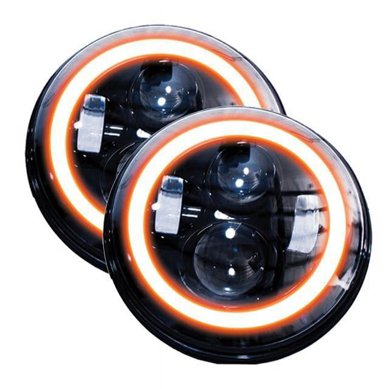 Race Sport 7" Led Projector Headlights Rs-7Ledhlp-Halow/A-Pr - Walmart.com