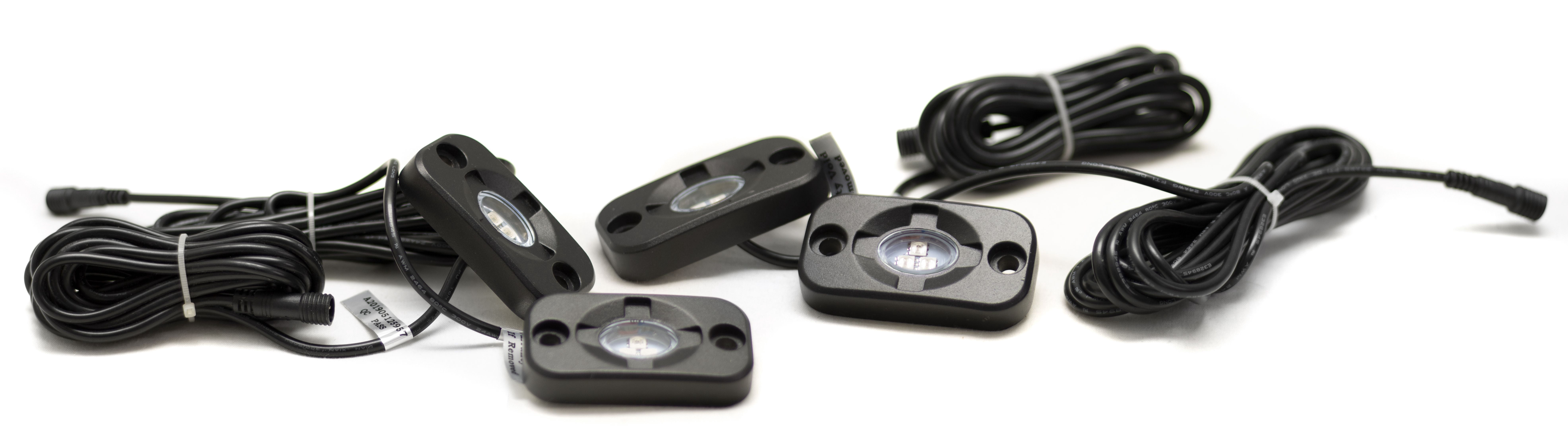 Race Sport ColorSMART L8 Series Bluetooth 4-Pod RGB Rock Light Kit w ...