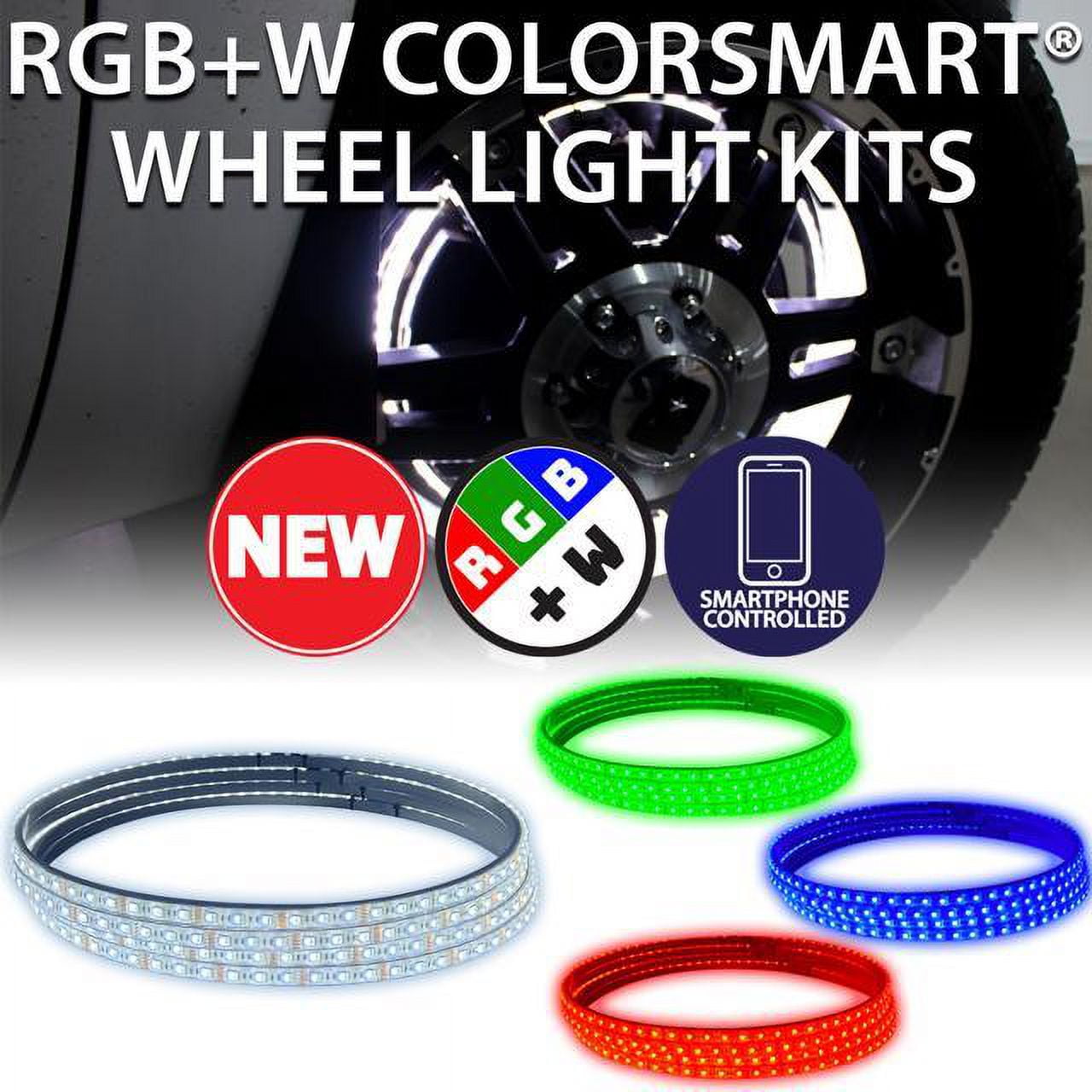 Race Sport Lighting RSCSWL15-RGBW 15.5 in. Color SMART Bluetooth ...