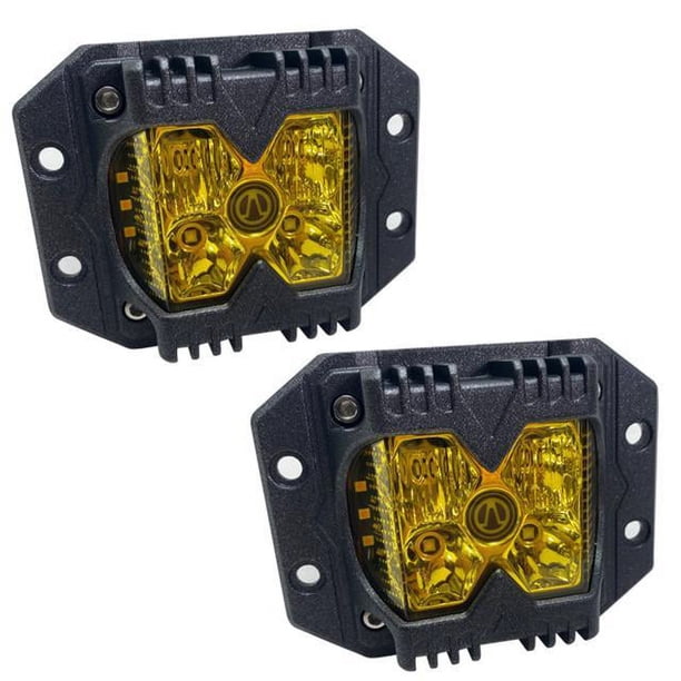 Race Sport Lighting RSPRS02FMA 40W LED Auxiliary Flush Mount Light with ...