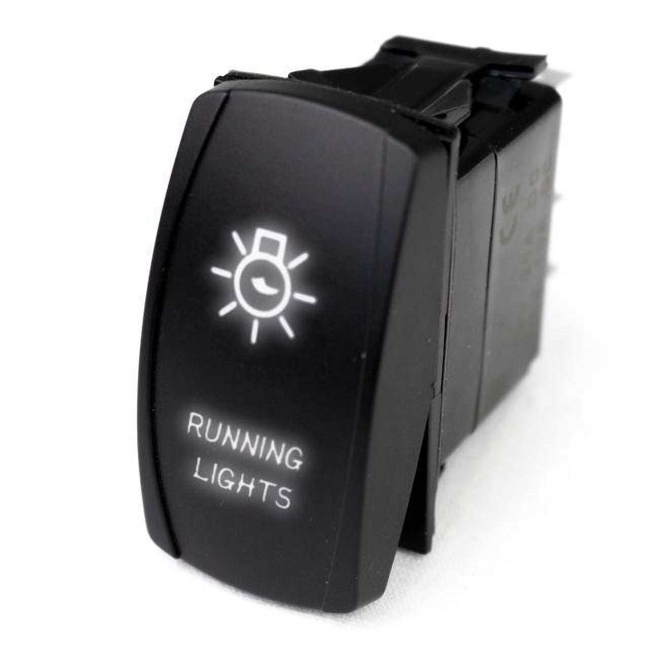 Race Sport MSTLS01WLED Rocker Switch w/ White LED Radiance (Running ...
