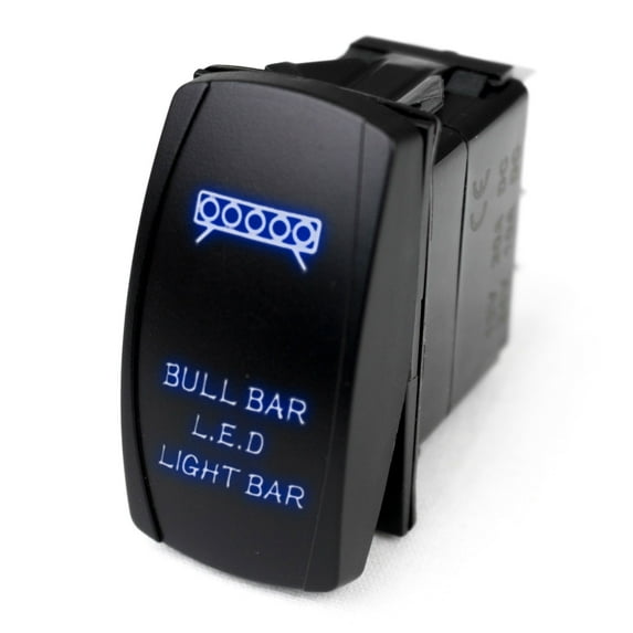Race Sport RSLJ46B LED Rocker Switch w Blue LED Radiance Bull Bar LED ...