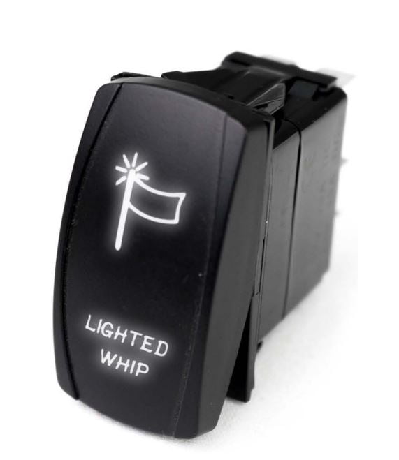 Race Sport RSLJ61W Led Rocker Switch W White Led Radiance - Walmart.com