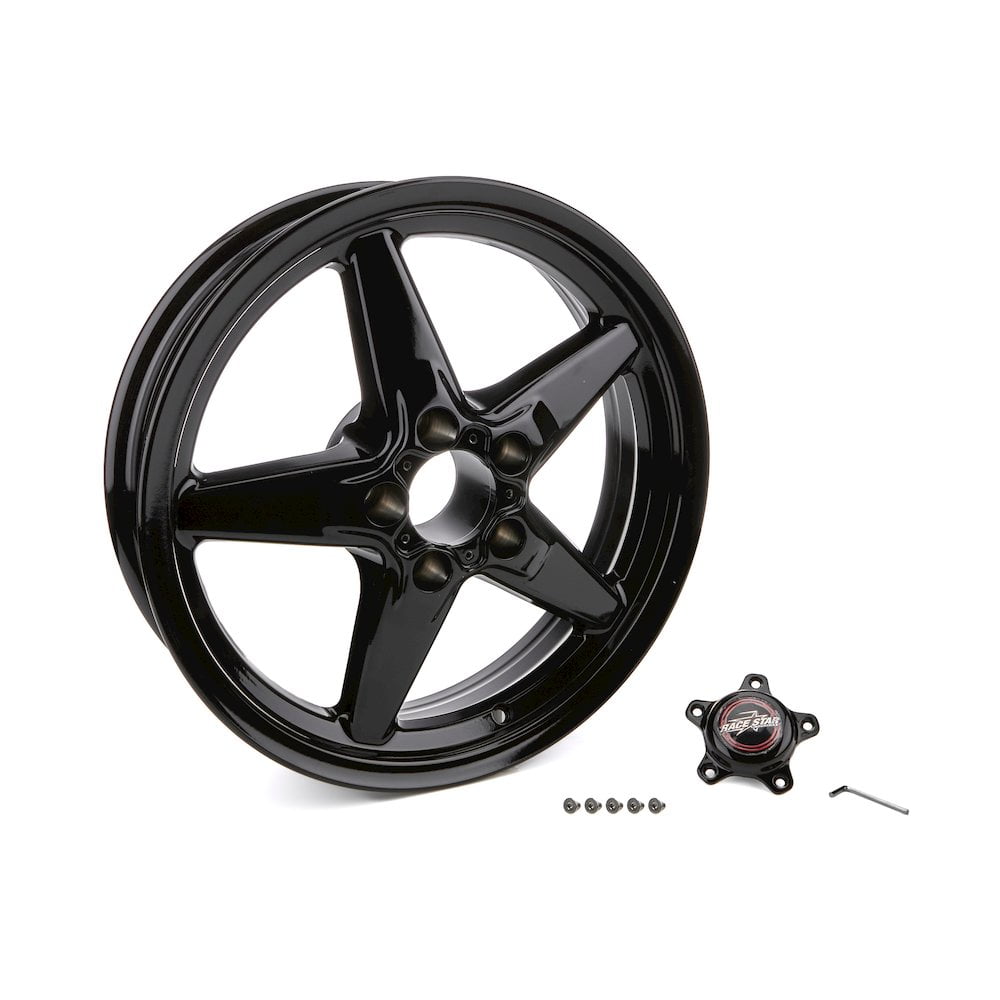 Race Star Industries 92 Drag Star Bracket Rac er Gloss Black 17x4.5 ...