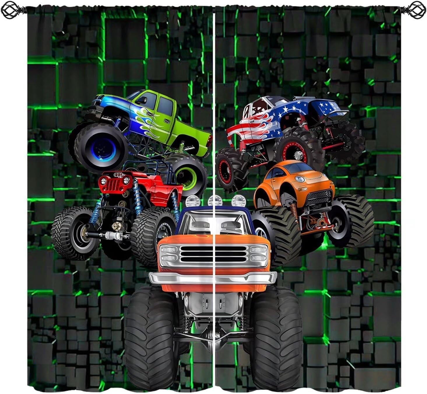 Race Track Curtains, Road Racing Start Finish Line Sports Theme Cool ...