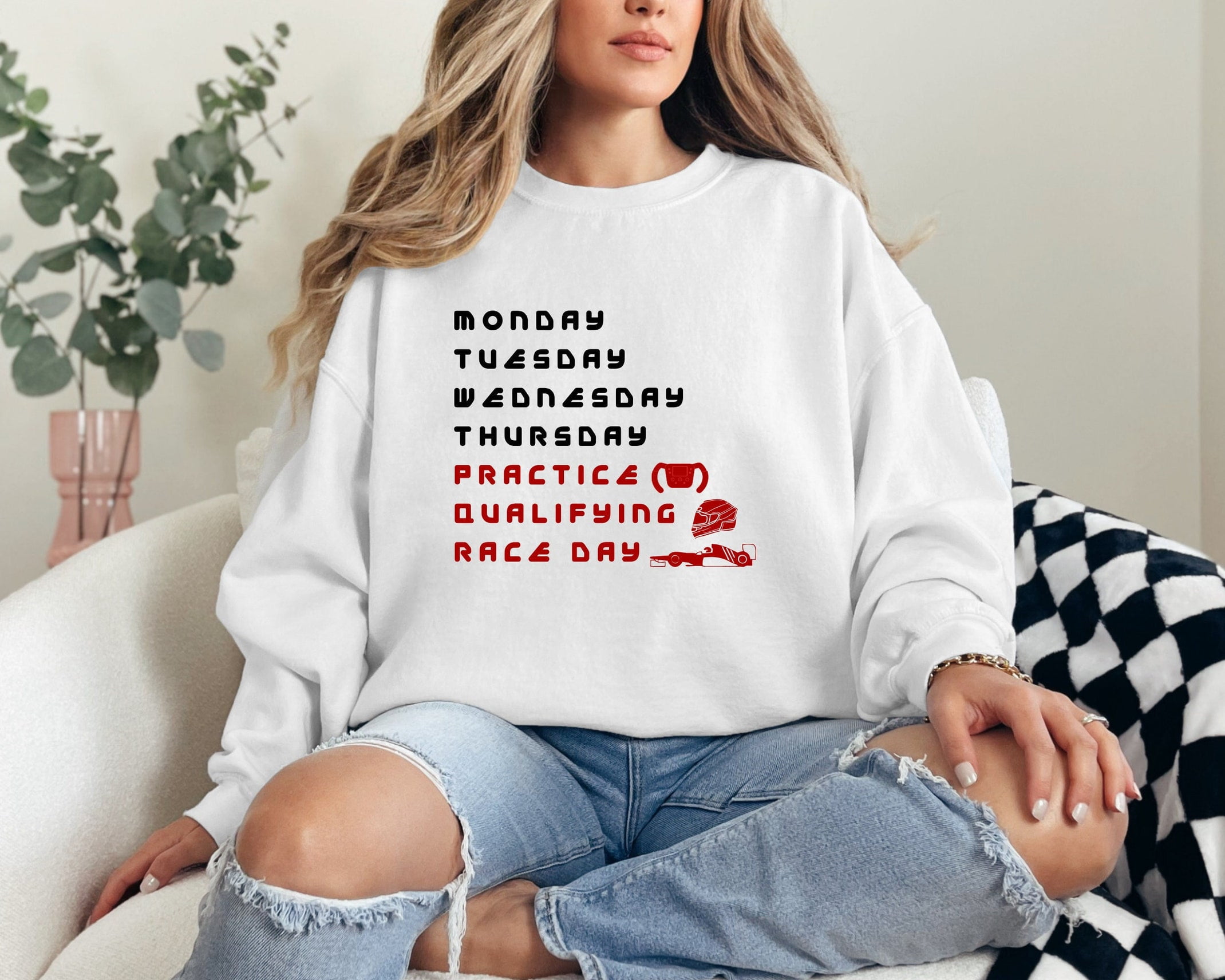 Race Week Sweatshirt, Practice Qualifying, Race Day, Formula Racing ...