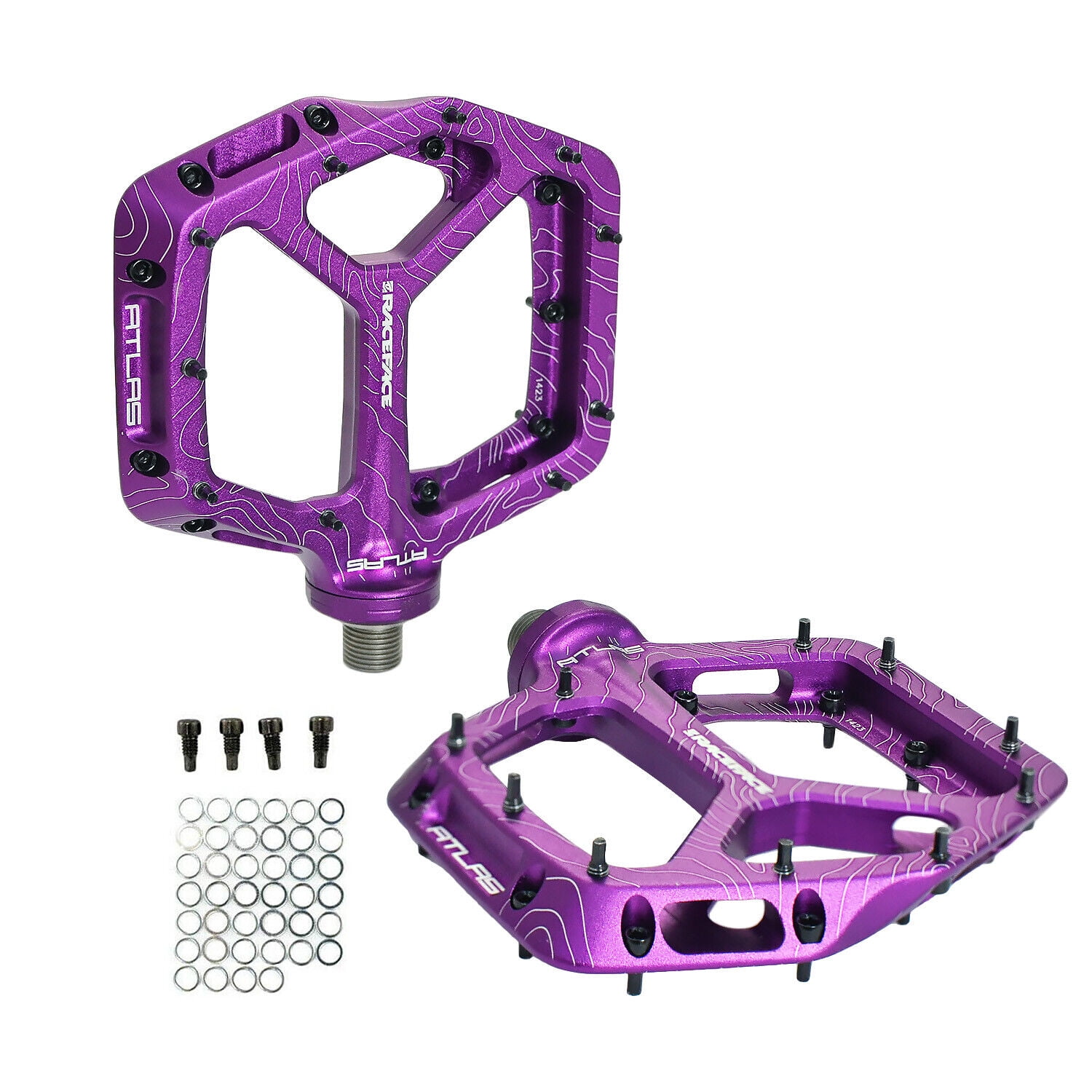 RaceFace Atlas Bike Platform Pedals , Purple #RF2983 - Walmart.com