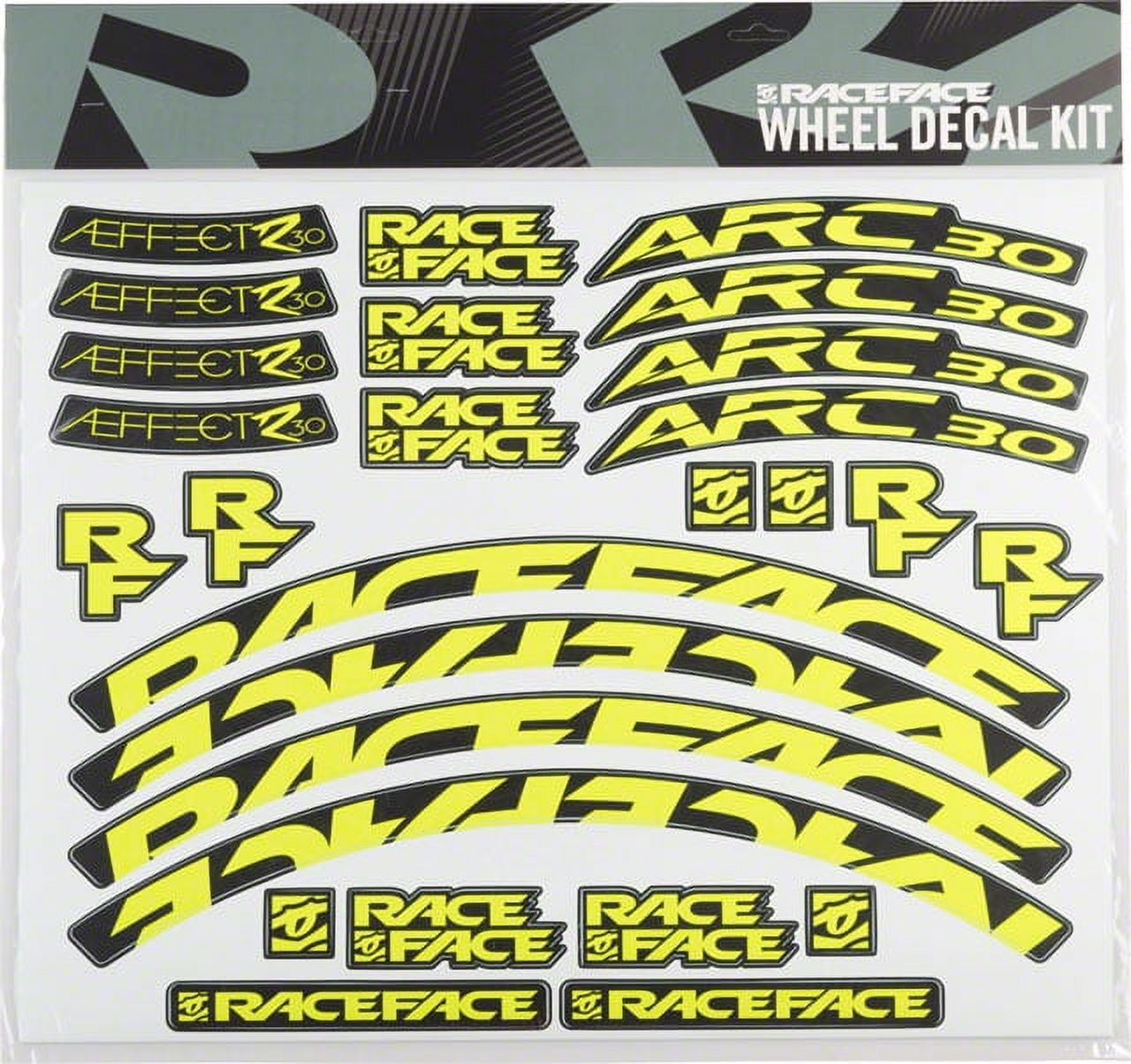 RaceFace Decal Kit for Arc 30 Rims and Aeffect R 30 Wheels Yellow ...