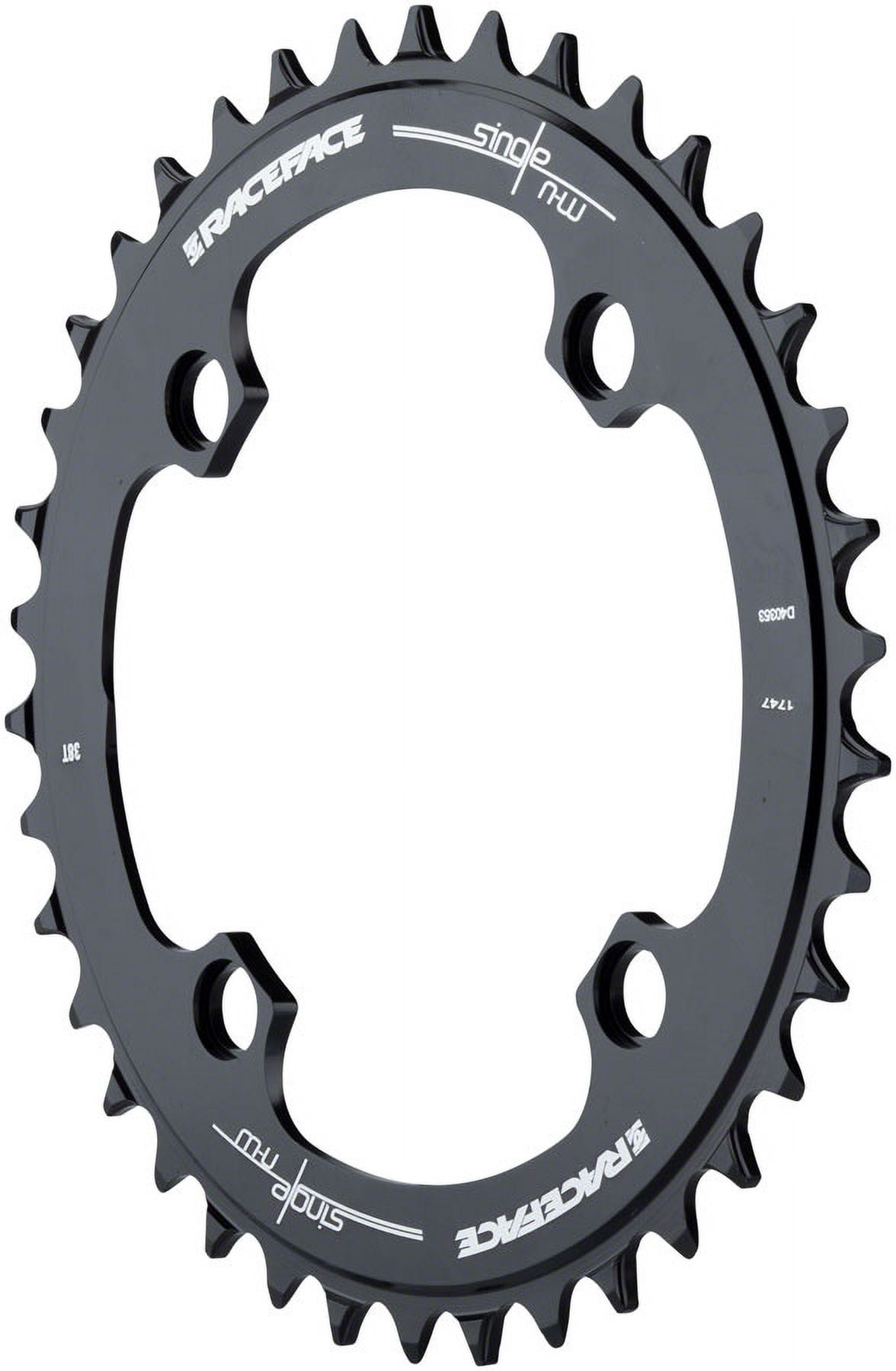 RaceFace Narrow Wide Chainring - Black Tooth Count: 38 Chainring BCD ...