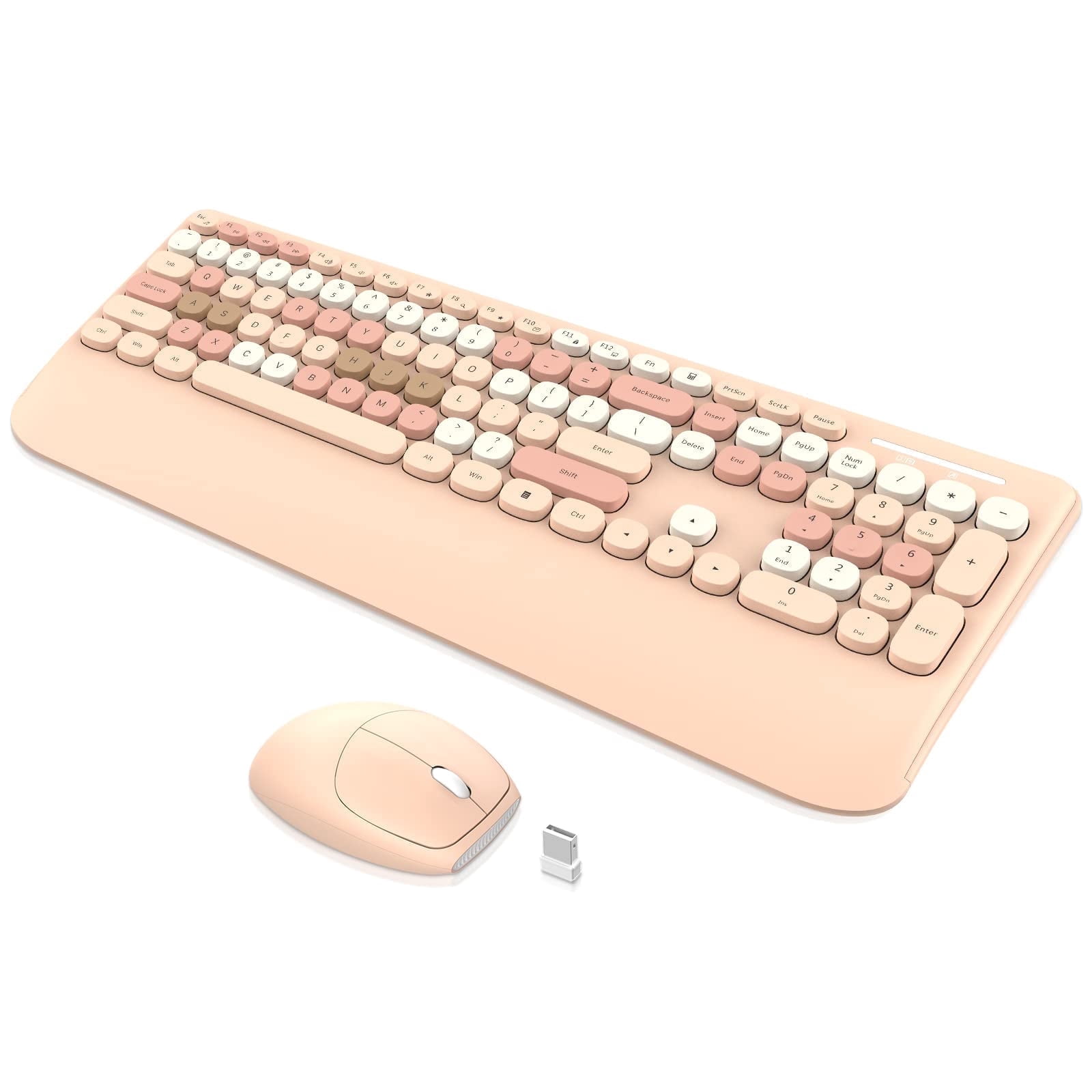 RaceGT Wireless Keyboard and Mouse Combo, Ergonomic Keyboard with Wrist ...
