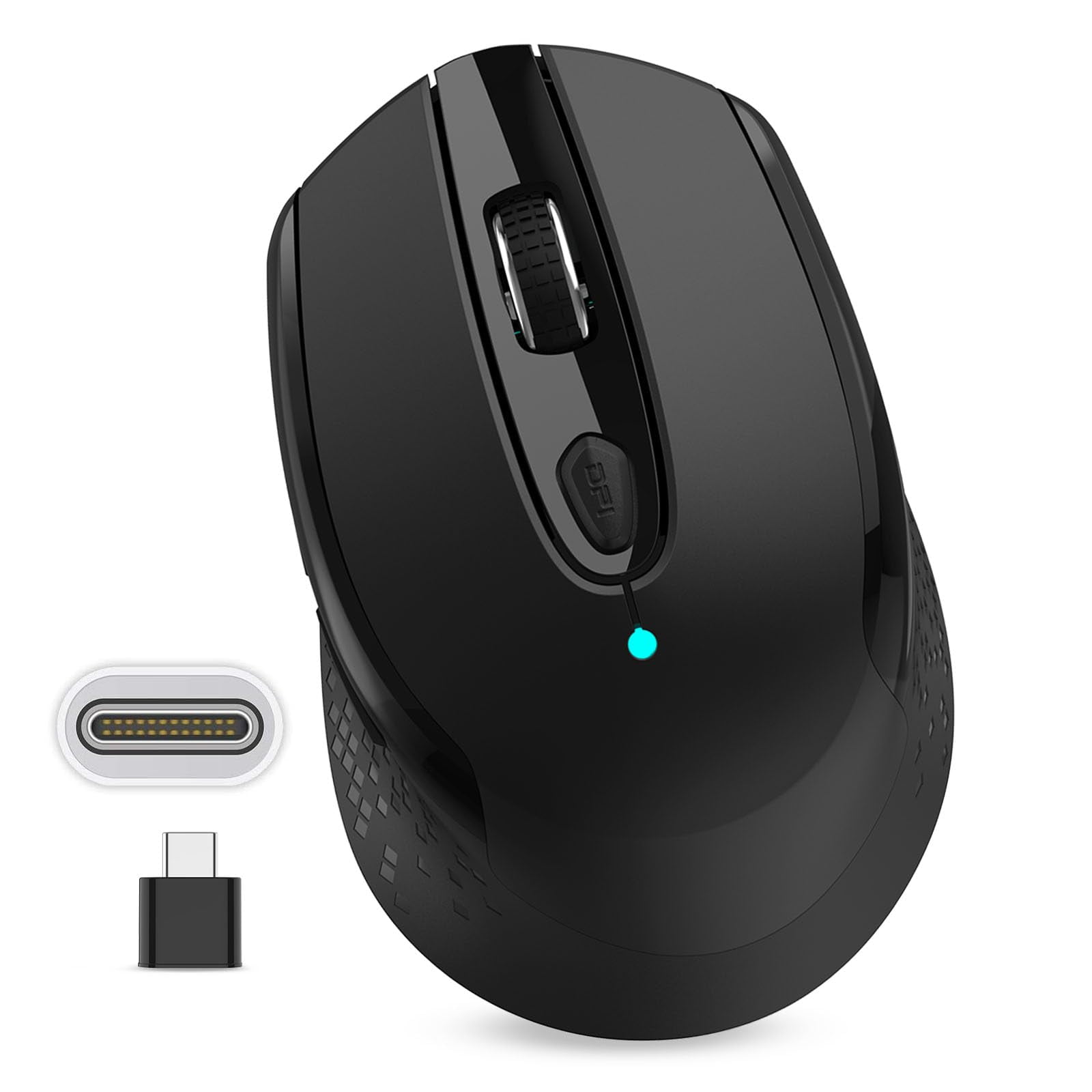 RaceGT USB C Wireless Mouse, Type C Silent Mouse for MacBook Air/Pro, 2 ...