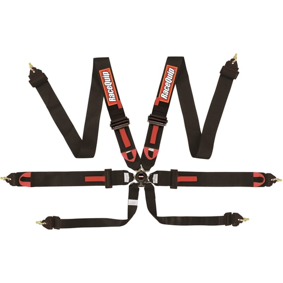 RaceQuip 851001RQP 6 Point Harness Camlock FIA Pull Down Adjust Clip-In ...