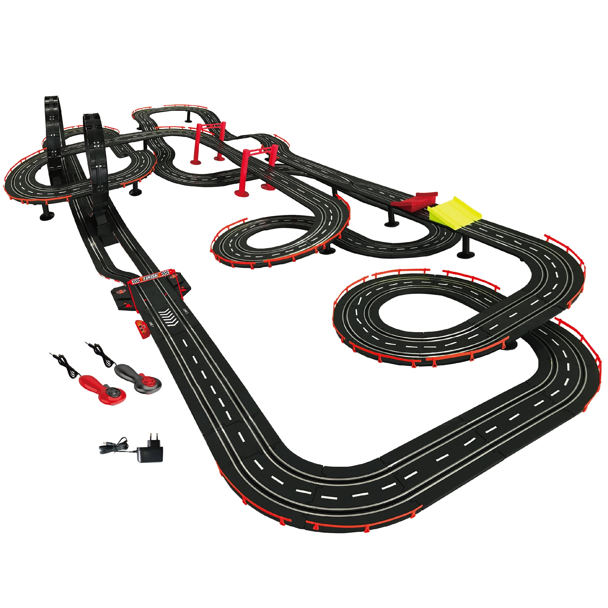 RaceXCale: Master Racer - 1:43 Scale G5 & G6 Slot Car Track, Electric Power Toy Set, 8'3" x 4'6 ...