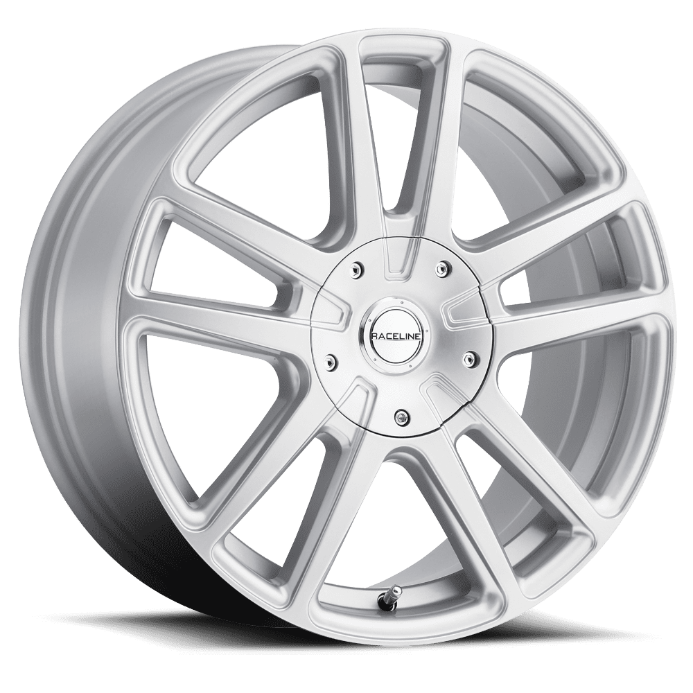Raceline 145S-ENCORE 15" Cast Aluminum Wheel, ENCORE SILVER 15X7 4X100 ...