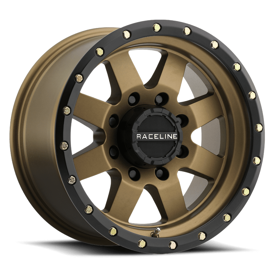 Raceline 935BZ-DEFENDER 17" Cast Aluminum Wheel, DEFENDER BRONZE 17X9 ...