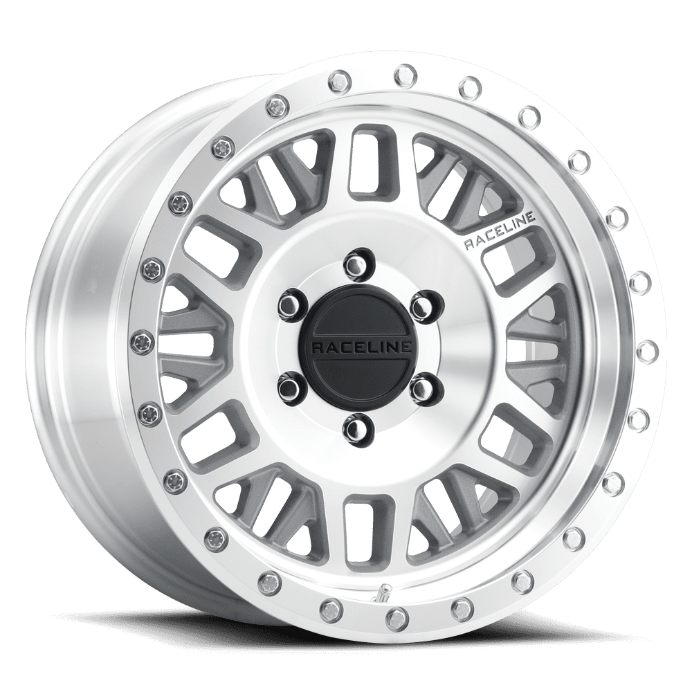 Raceline 951MC-RYNO 17" Cast Aluminum Wheel, RYNO MACHINED CC 17X9 ...