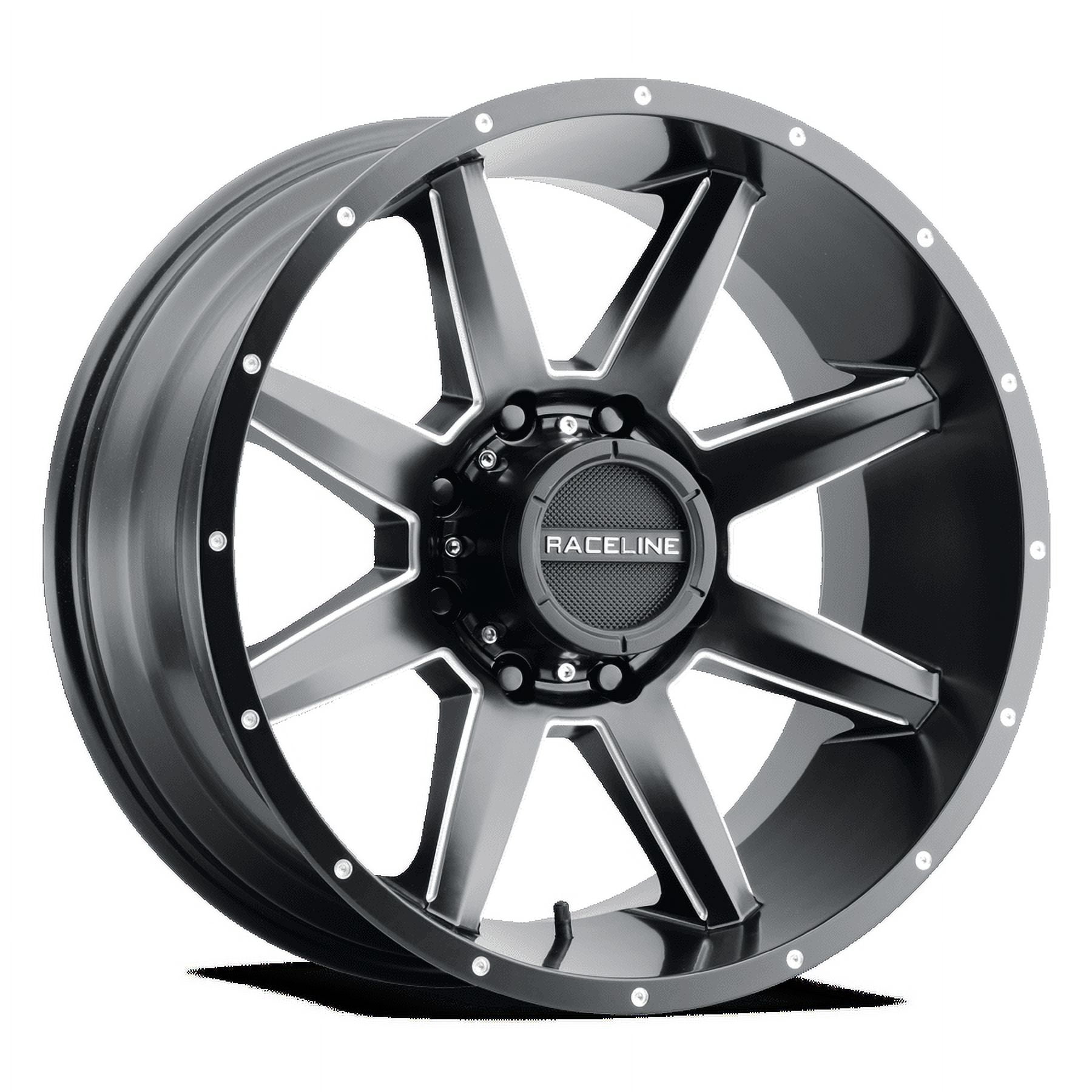 Raceline 954M-STRYKER 17" Cast Aluminum Wheel, STRYKER SATIN BLACK ...