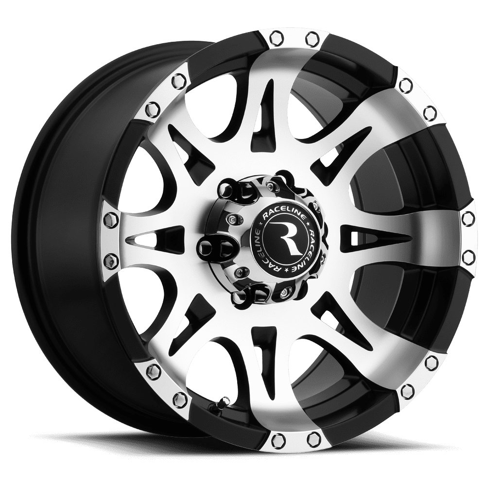 Raceline 982-RAPTOR 18" Cast Aluminum Wheel, RAPTOR MIRROR/BLACK 18X9 ...