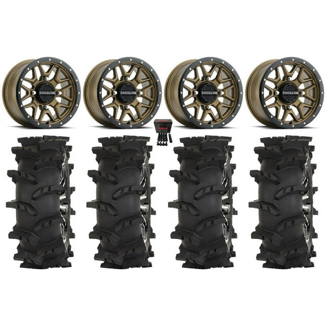 Raceline Krank 14" Wheels Bronze 30" Outlaw Max Tires Can-Am Commander ...