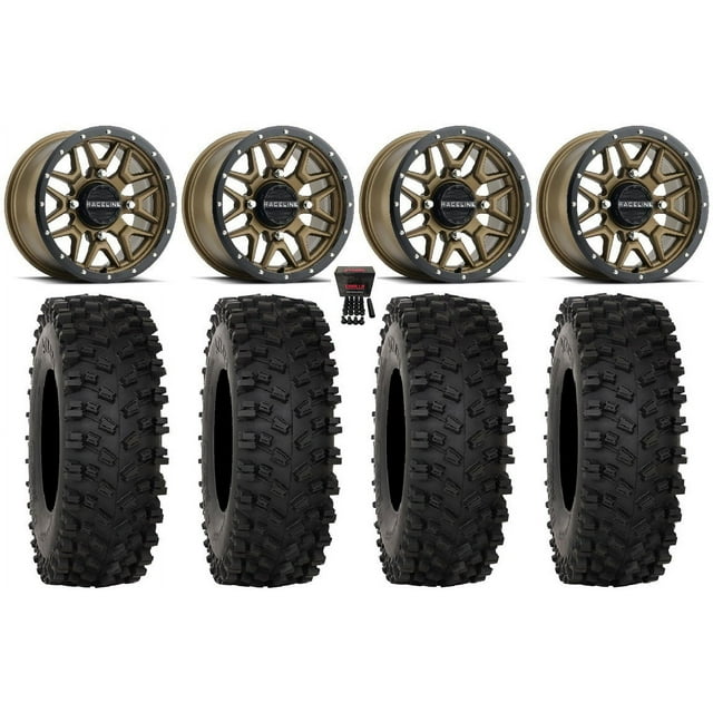 Raceline Krank 15" Wheels Bronze 32" ATX470 Tires Sportsman RZR Ranger ...