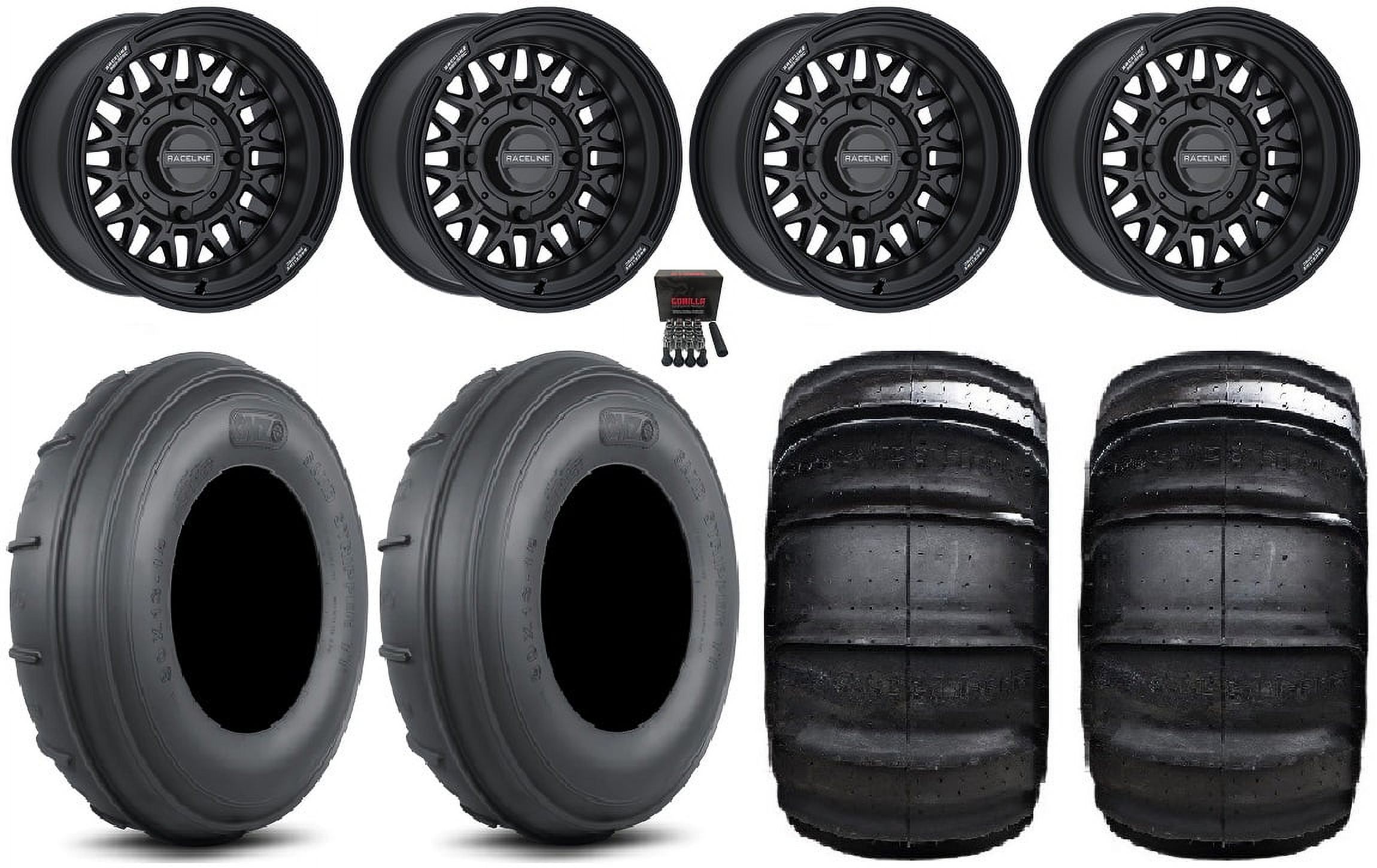 Raceline Omega 15" Wheels SB 30" Sand Strip TT/XL HP Tires ...