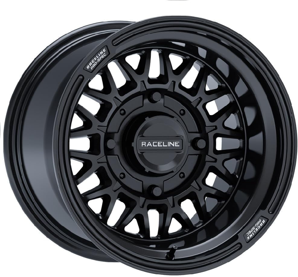 Raceline Omega 15x10 Wide ATV/UTV Wheel - Gloss Black (4/137) +0mm ...