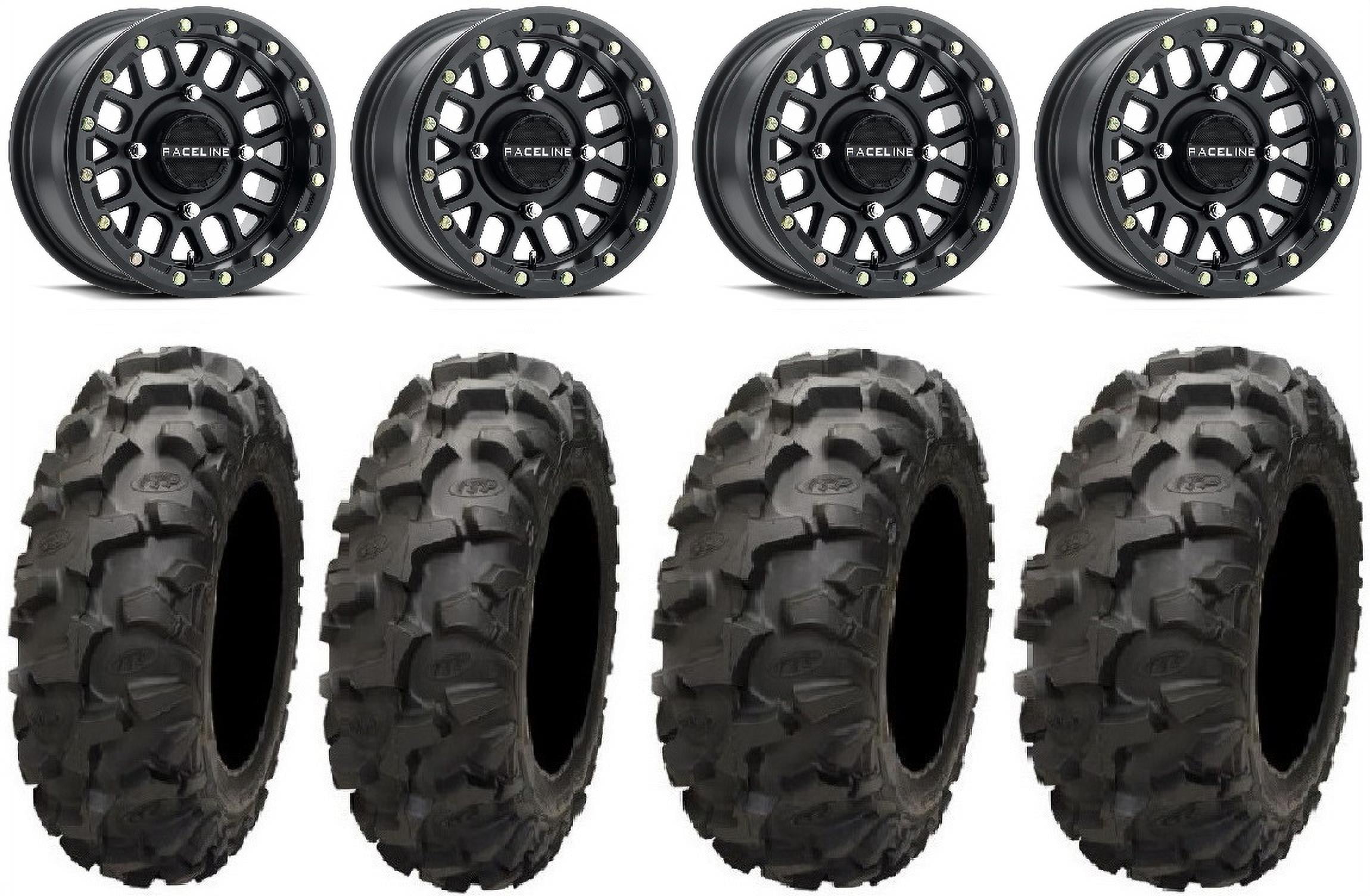 Raceline Podium Bdlk 14" Bk Wheels 27" Blackwater Tires Can-Am ...