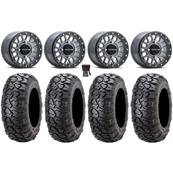 Raceline Podium Bdlk 14" Wheels Gy +38mm/+10mm 28" Ultracross Tires Can ...