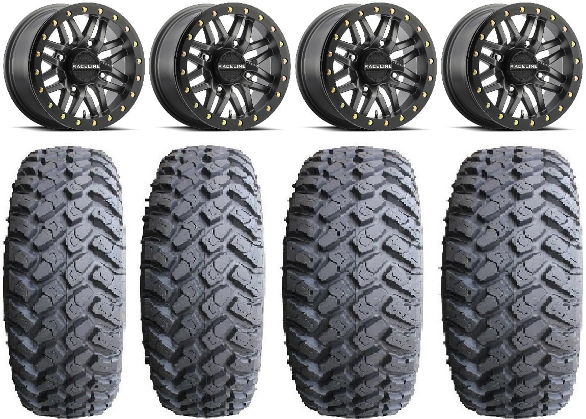 Raceline Ryno Bdlk 14" Gm Wheels 27" MotoHammer Tires Polaris RZR XP ...