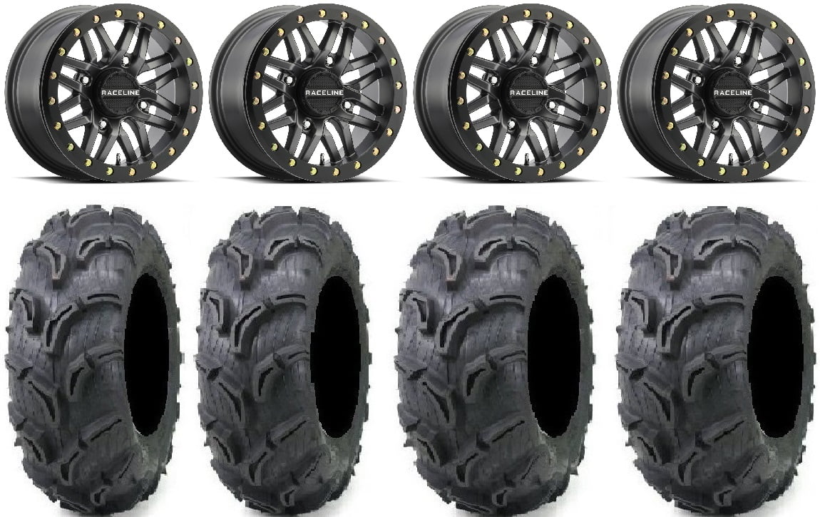 Raceline Ryno Bdlk 14" Gm Wheels 27" Zilla Tires Sportsman RZR Ranger ...