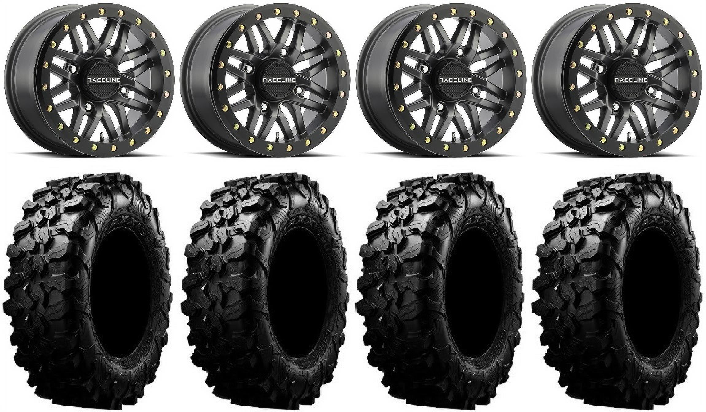 Raceline Ryno Bdlk 14" Gm Wheels 32" Carnivore Tires Sportsman RZR ...