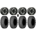 Raceline Ryno Bdlk 14" Wheels Bk 32" X Comp ATR Tires Sportsman RZR ...